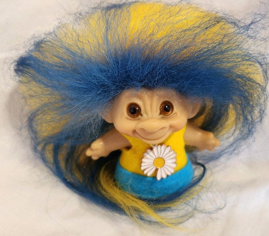 Custom Dam Troll Doll - Sunshine Daisy - Etsy