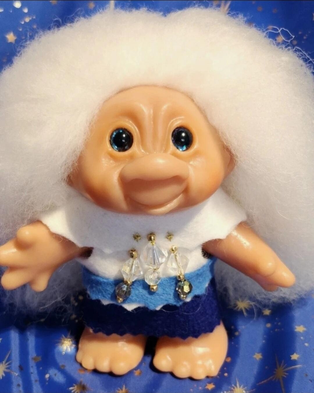 Custom Dam Troll Doll - Sparkly Blue Eyes - Etsy