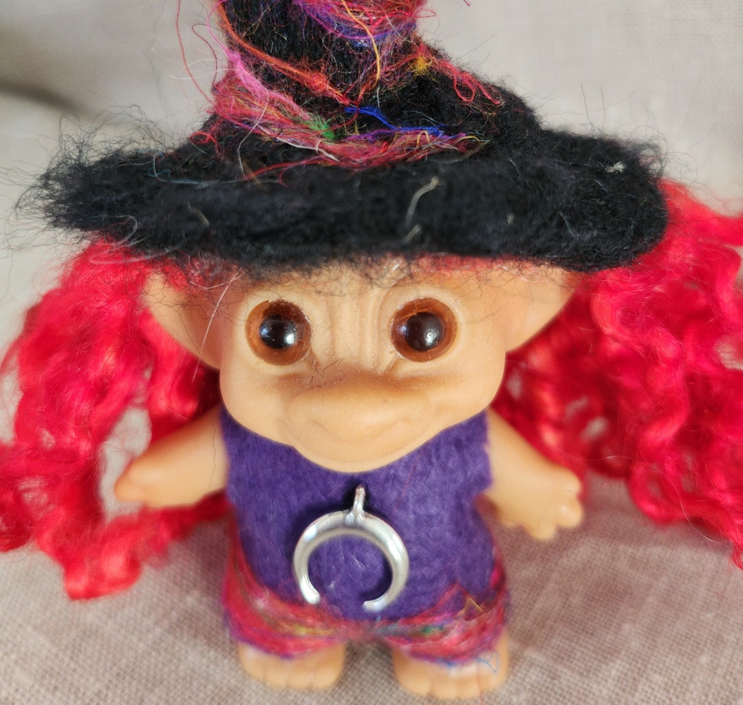 Custom Wishnik Troll Doll - Fire Wizard - Etsy