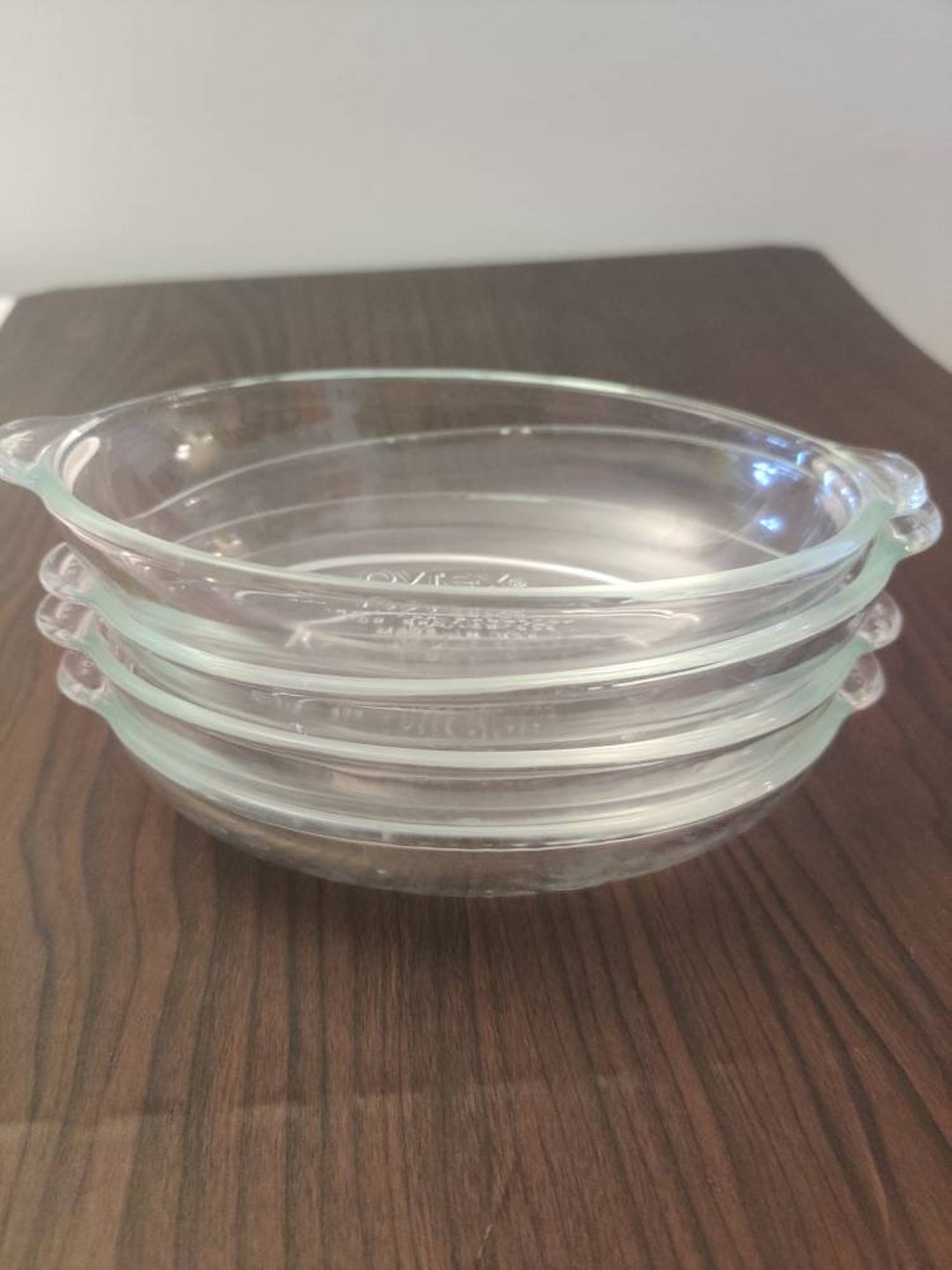 Pyrex 328 Oval Shaped Clear Glass Casserole Dishes Set of Four - Etsy
