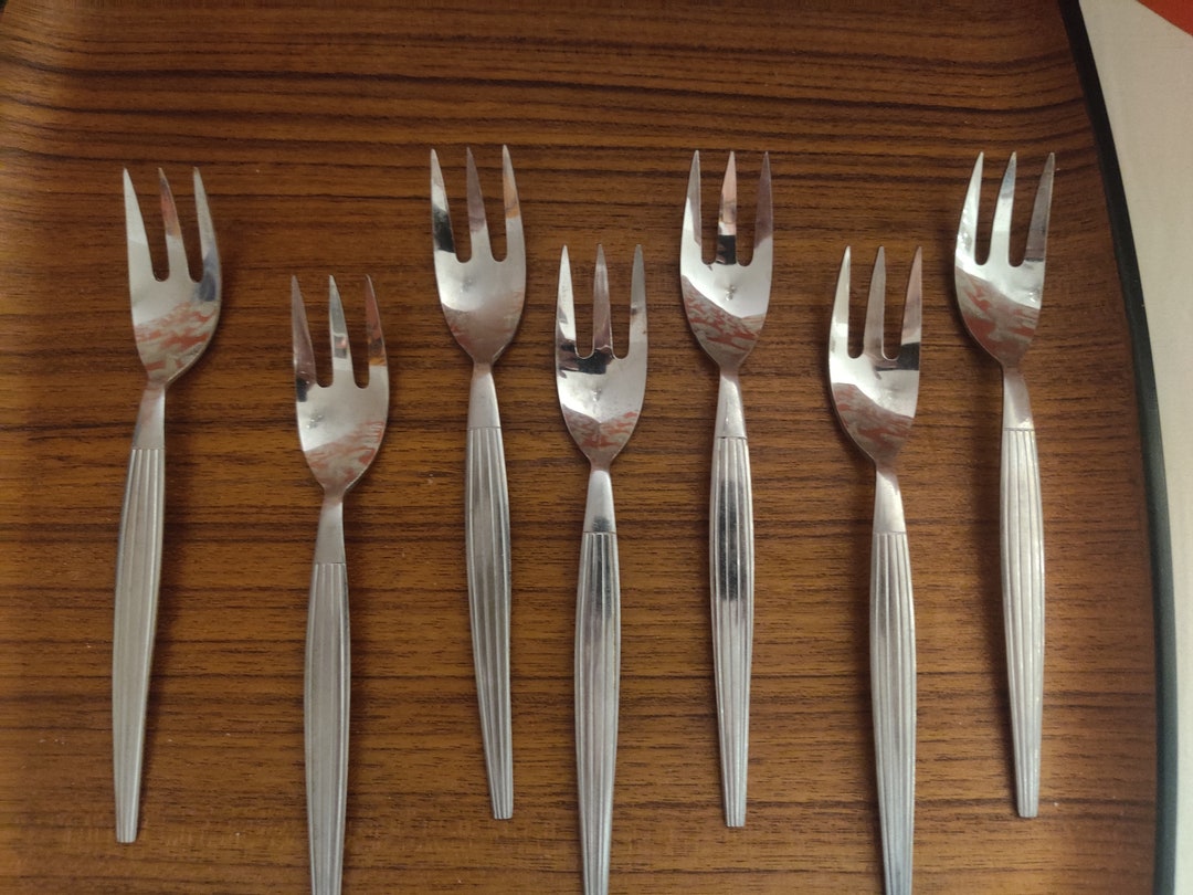 Lin Mark Stainless Japan Salad Forks Set of 7 - Etsy