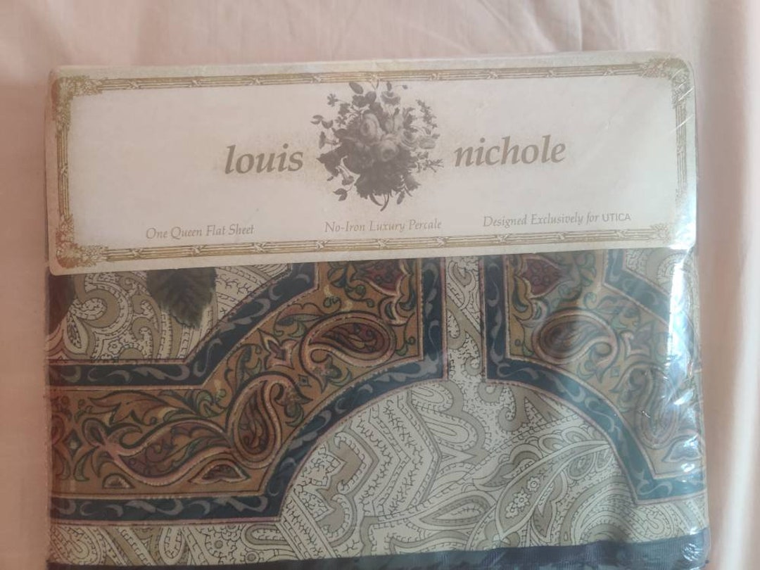 Utica Louis Nicole Queen Flat Sheet, NIP New in Package, Palatino ...