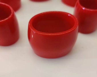 Red Napkin Rings | Etsy