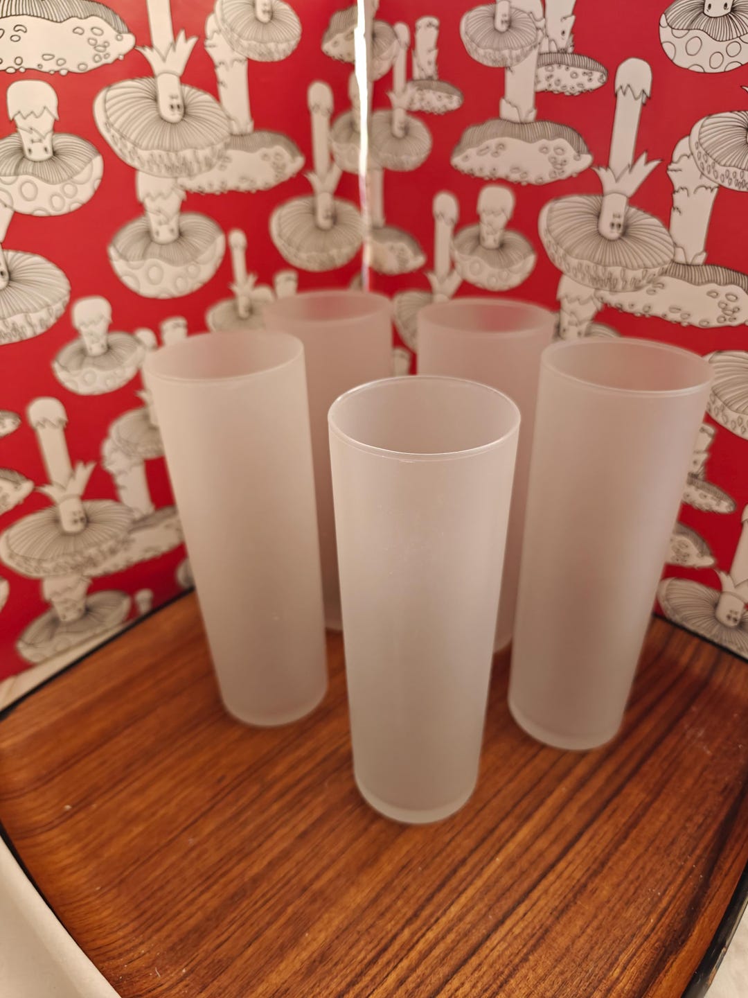 Vintage Libbey Frosted Tom Collins Zombie Cocktail Glasses 12 Ounce ...