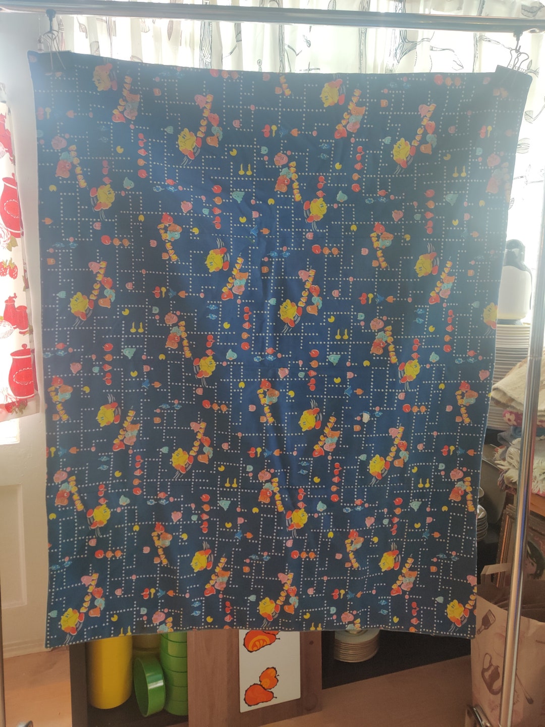 Pac Man Crib Quilt Baby Blanket Nursery Blanket - Etsy