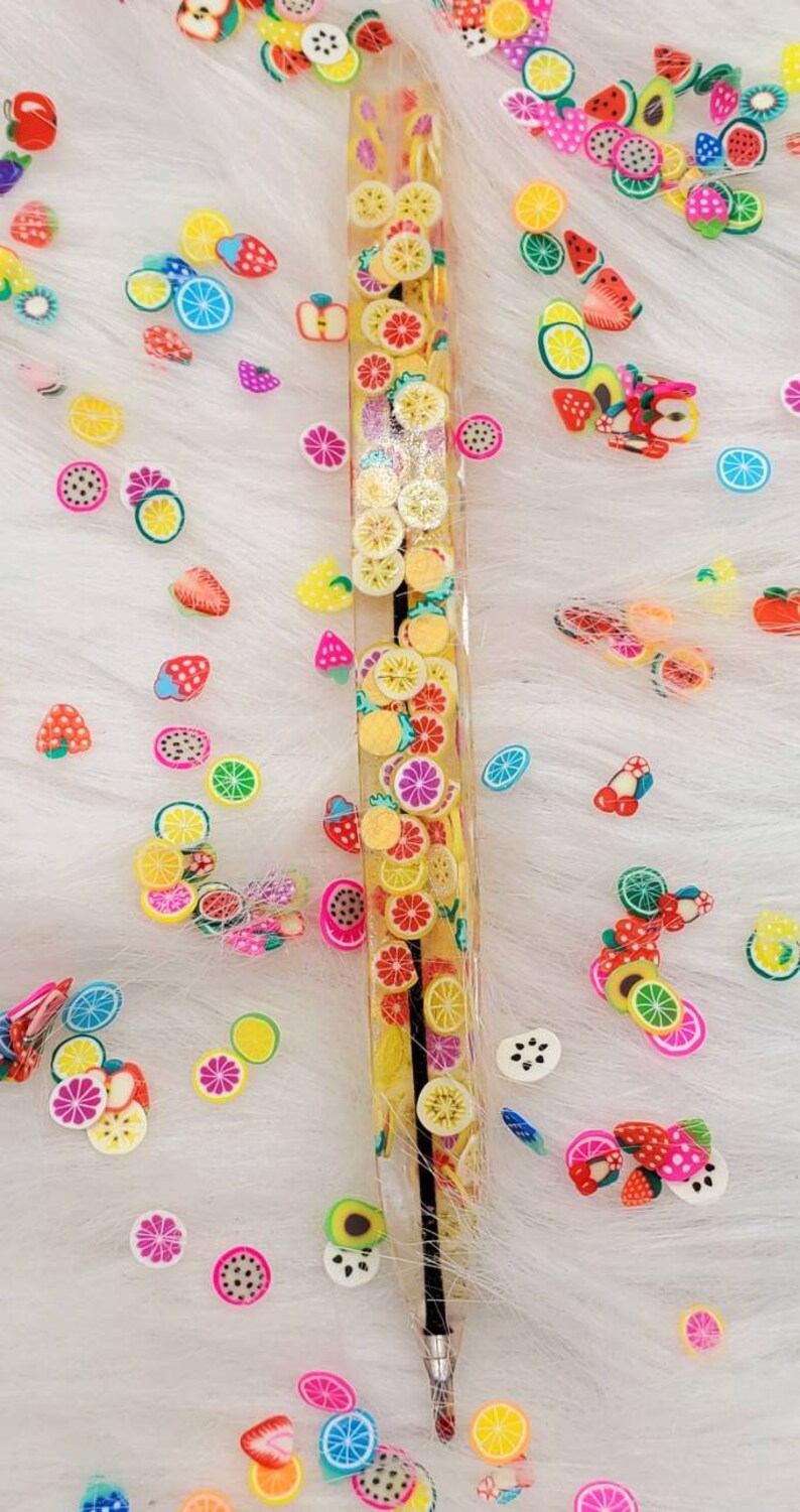 Personalized Resin Fruit Pens/fruit Resin Ballpoint Pens/ - Etsy