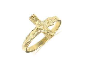 Crucifix ring | Etsy