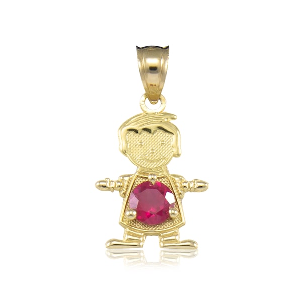 Birthstone Boy Necklace - Etsy