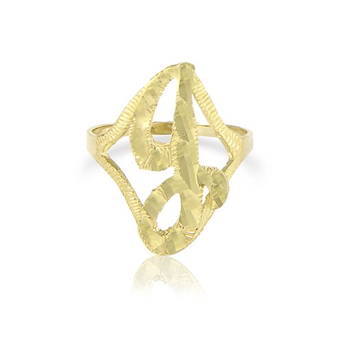 Custom Gold Name Ring Solid Gold 10k or 14k Fine Jewelry | Etsy