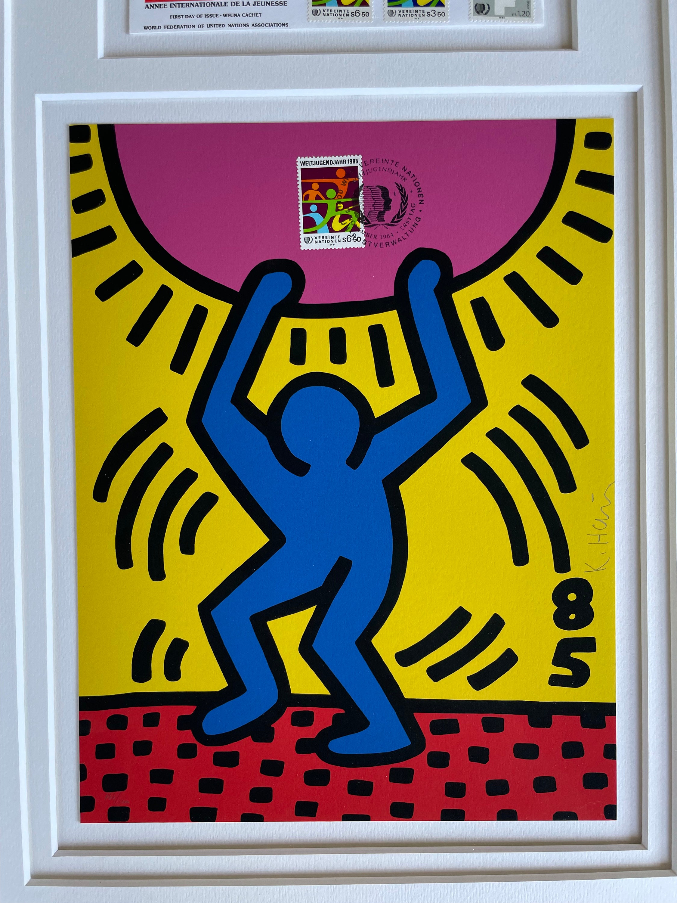 Keith Haring - International Youth Year - signed lithograph and ...