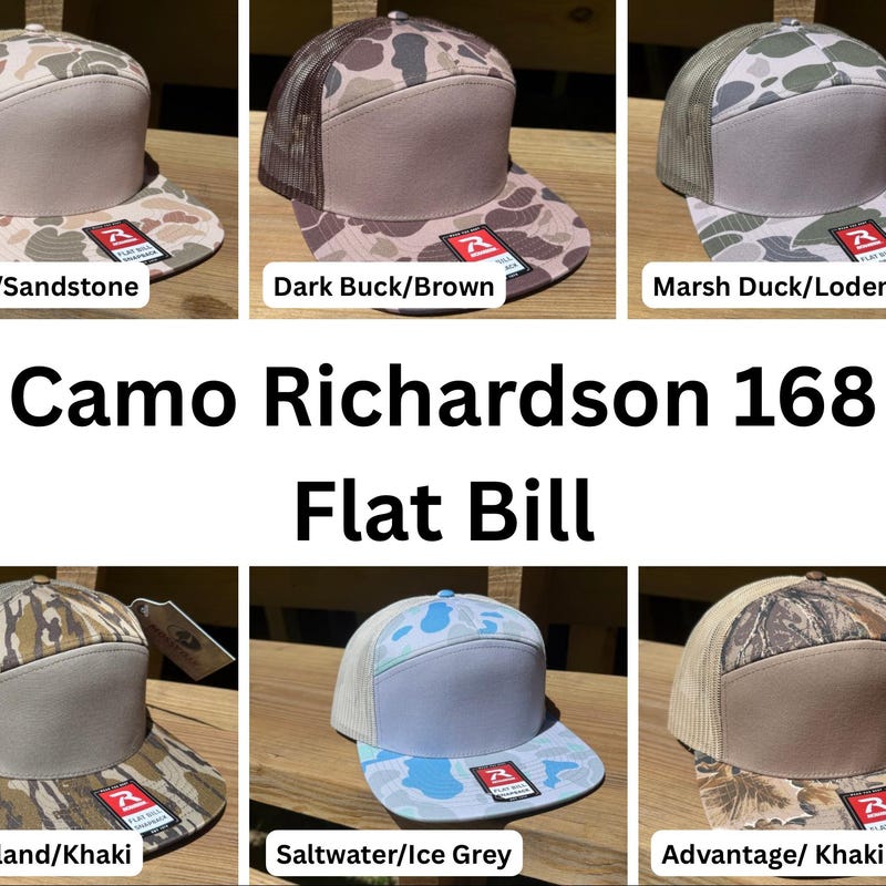 Flat Bill Hat Green - Etsy