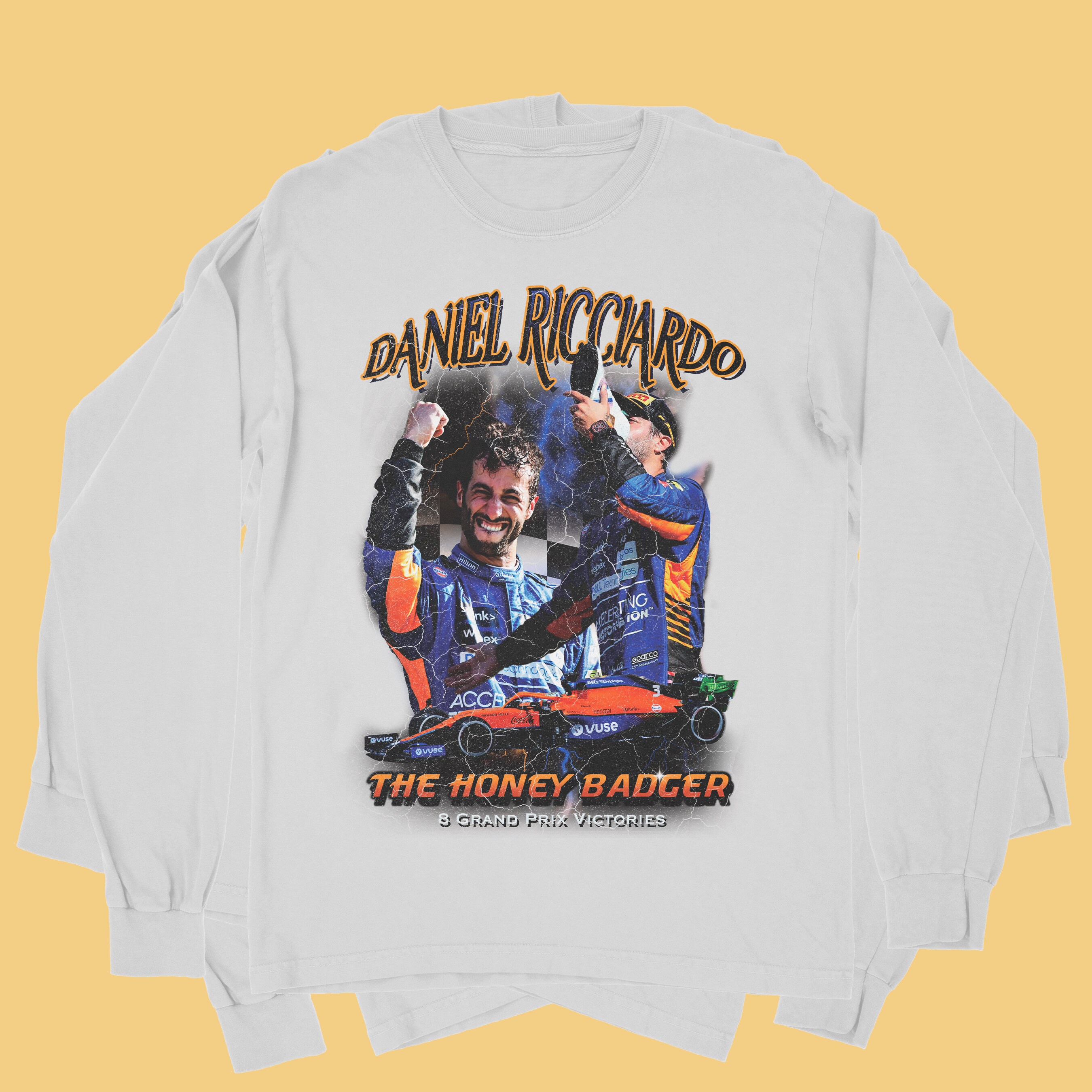 Daniel Ricciardo Danny Ricc the Honey Badger Shoey Vintage Long Sleeve ...