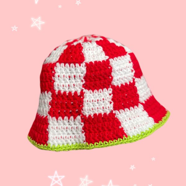 Checkered Hat - Etsy