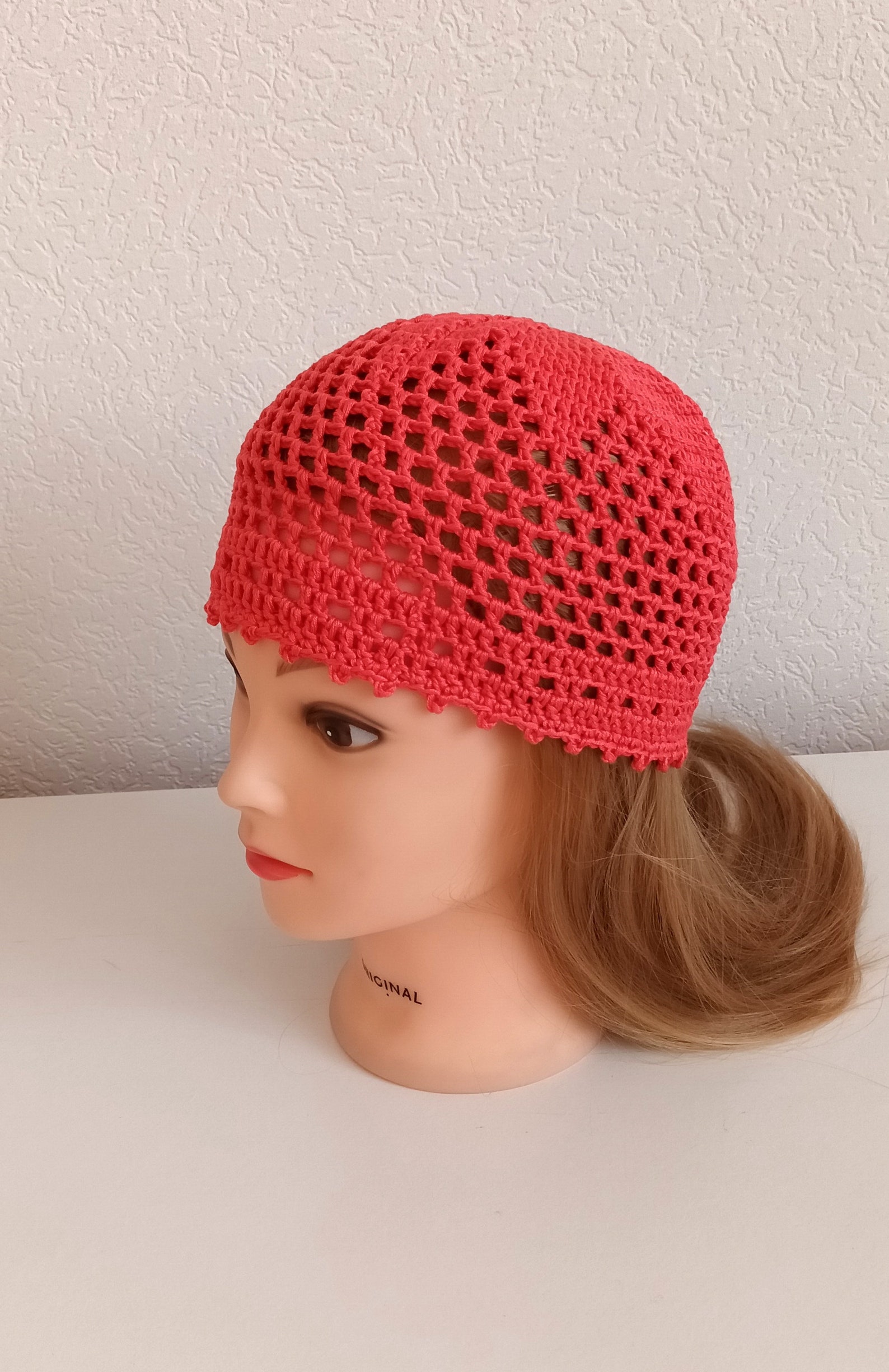 Women's Crochet Summer Boho Girls Summer Hat Red Summer - Etsy