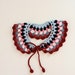 Crochet Granny Stripe Collar Peter Pan Collar Detachable Collar Vintage ...