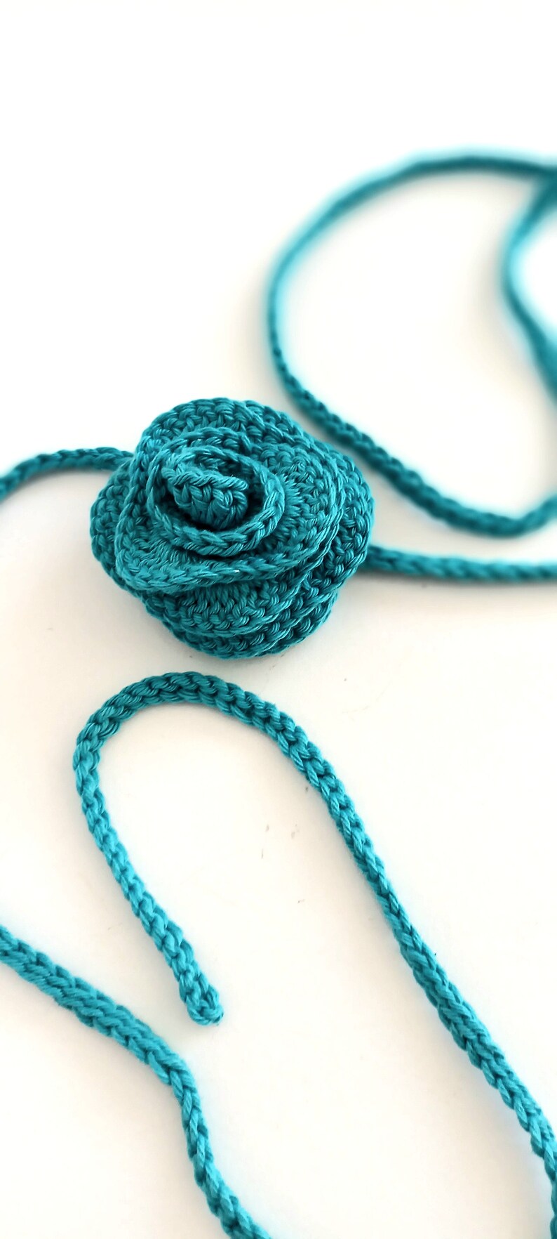 Handmade Rose Choker Crochet Rose Bracelet Flower Choker Crochet Flower ...