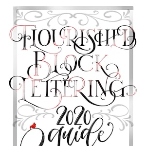 Digital Flourished Block Lettering 2020 Guide - Etsy