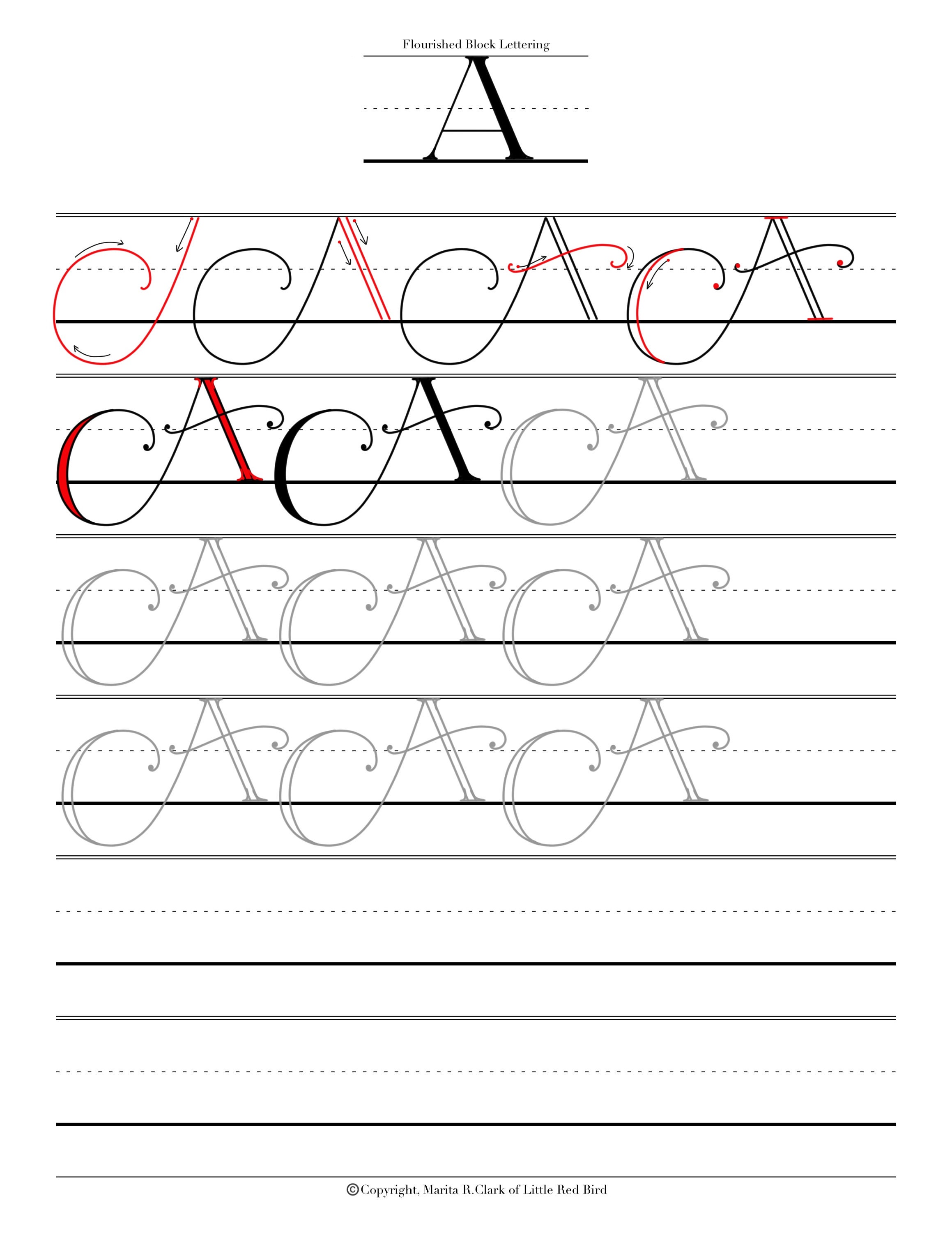 Digital Flourished Block Lettering 2020 Guide - Etsy UK