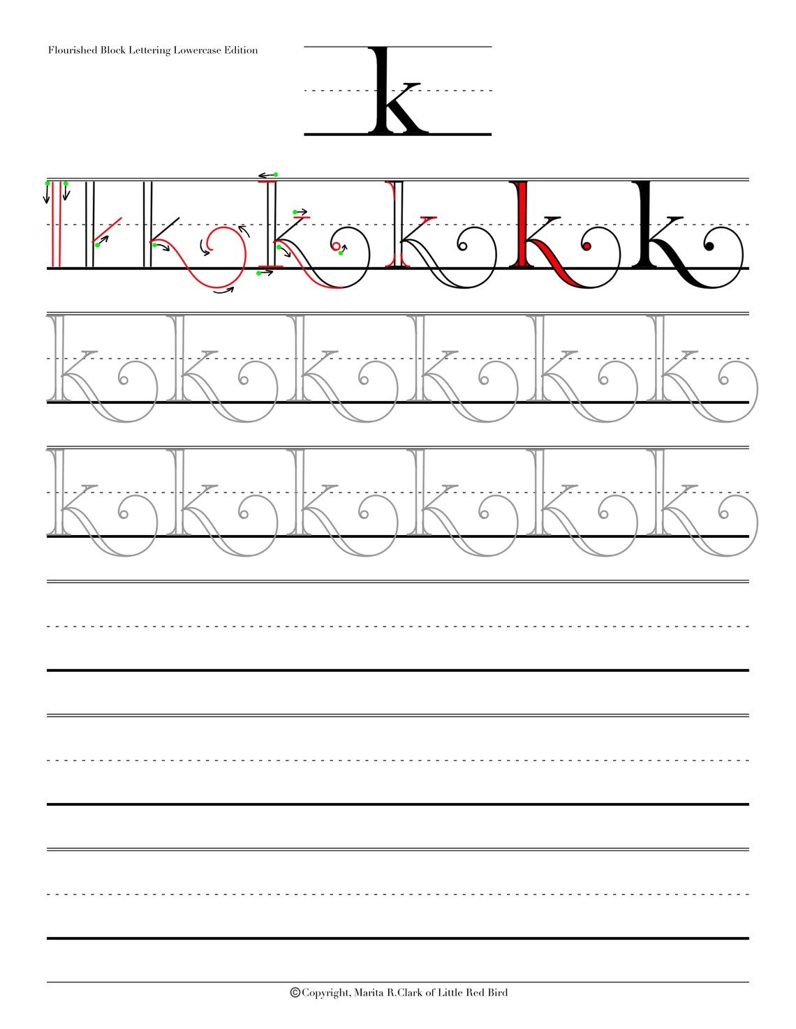 Flourished Block Lettering: Lowercase Edition - Etsy