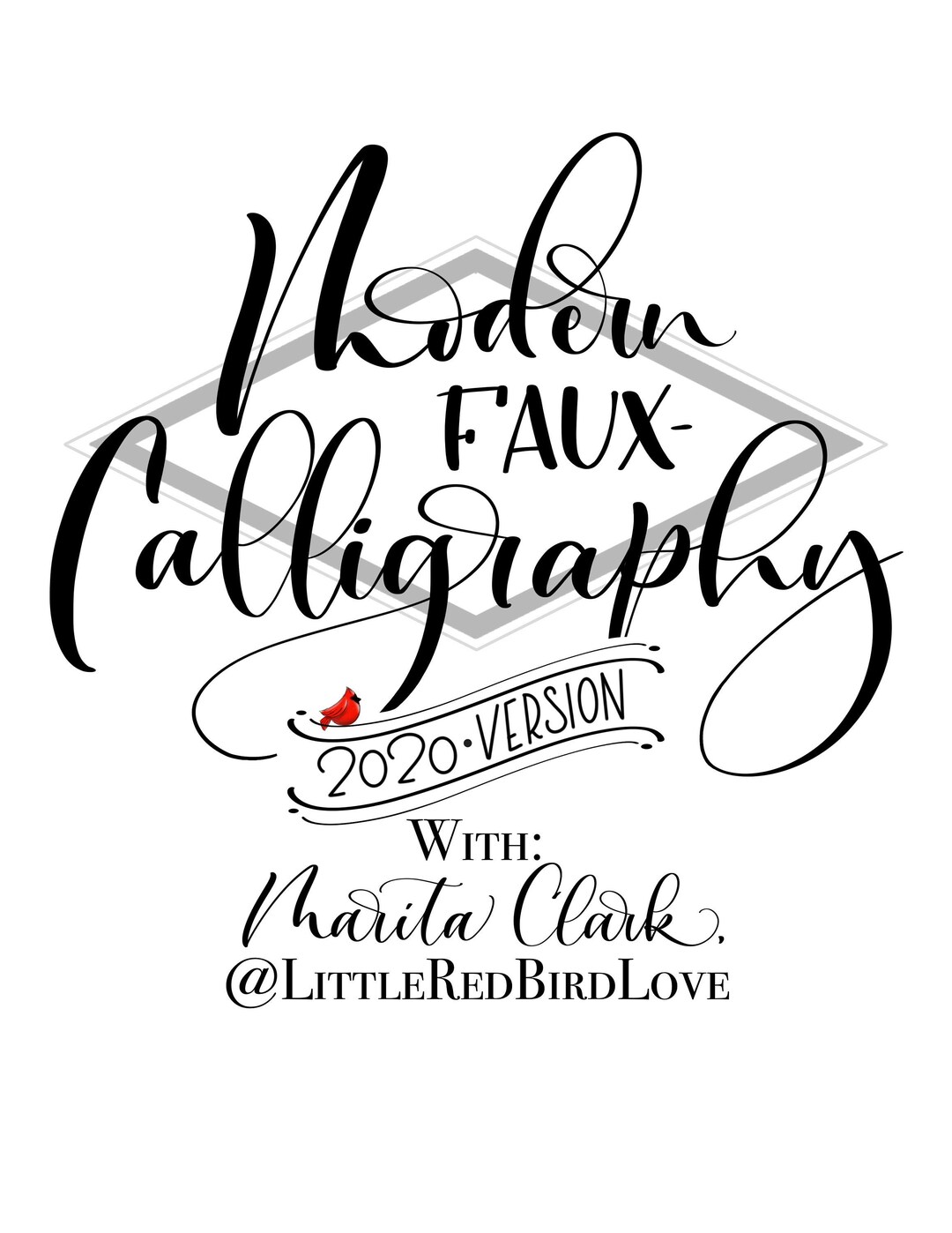 Digital- Modern Faux-calligraphy 2020 Guide - Etsy