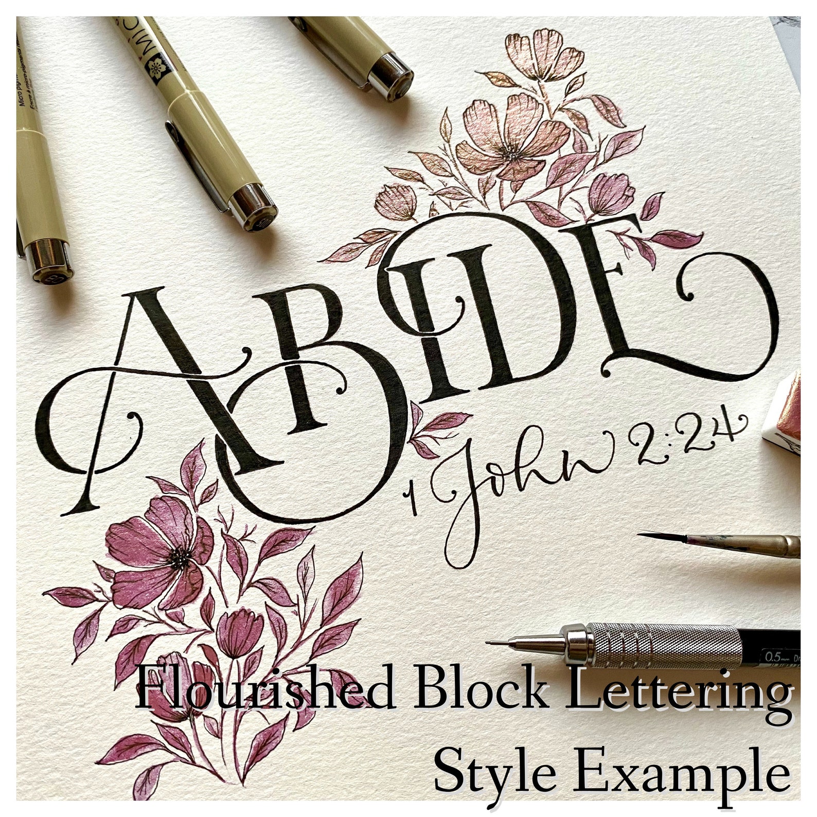 Digital Flourished Block Lettering 2020 Guide - Etsy Australia