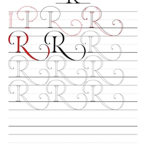 Digital- Flourished Block Lettering 2020 Guide - Etsy