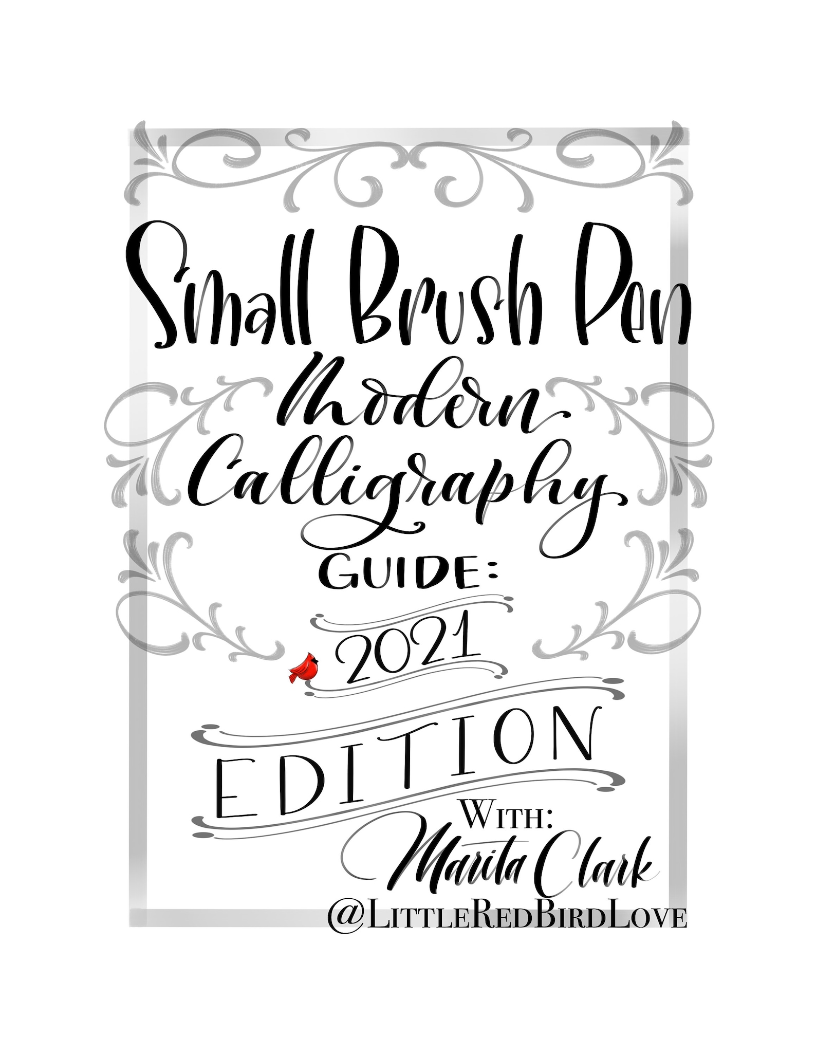 Small Brush Pen Modern Calligraphy 2021 Edition Digital Guide - Etsy