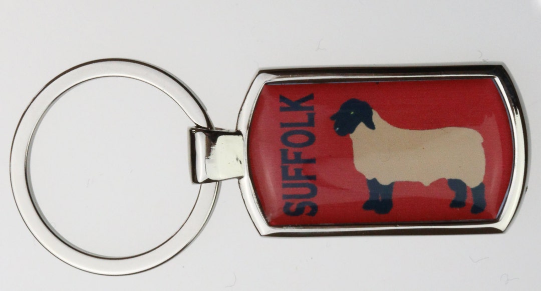 Suffolk Sheep Keyring - Etsy