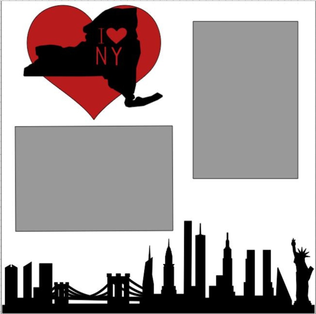 New York- 12X12 DIY Scrapbook Layout or Premade Kit - Etsy