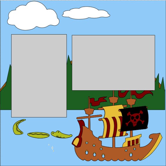Neverland 12X12 Two Page DIY or Premade Scrapbook Kit Craft Supplies ...
