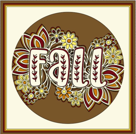 3D Fall Layered Picture - Etsy