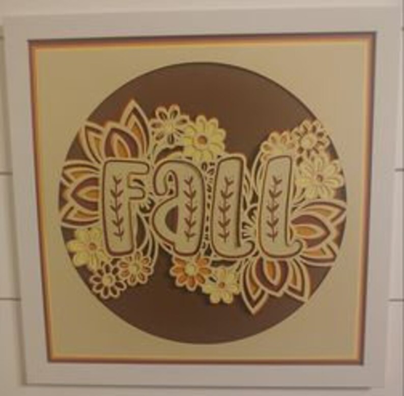 3D Fall Layered Picture - Etsy