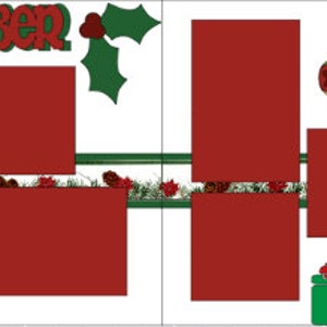 Merry Christmas (december)option - 12X12 DIY Scrapbook Layout or ...