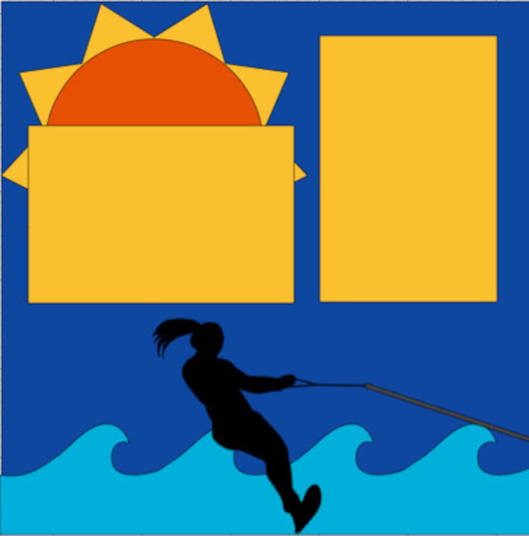 Lake Day- 12X12 DIY Scrapbook Layout or Premade Kit - Etsy