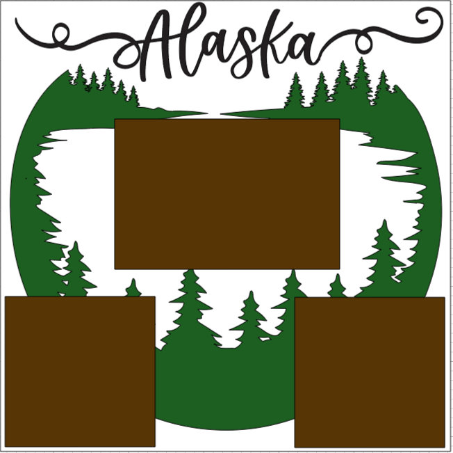 Alaska- 2 Page DIY or Premade Scrapbook Kit - Etsy