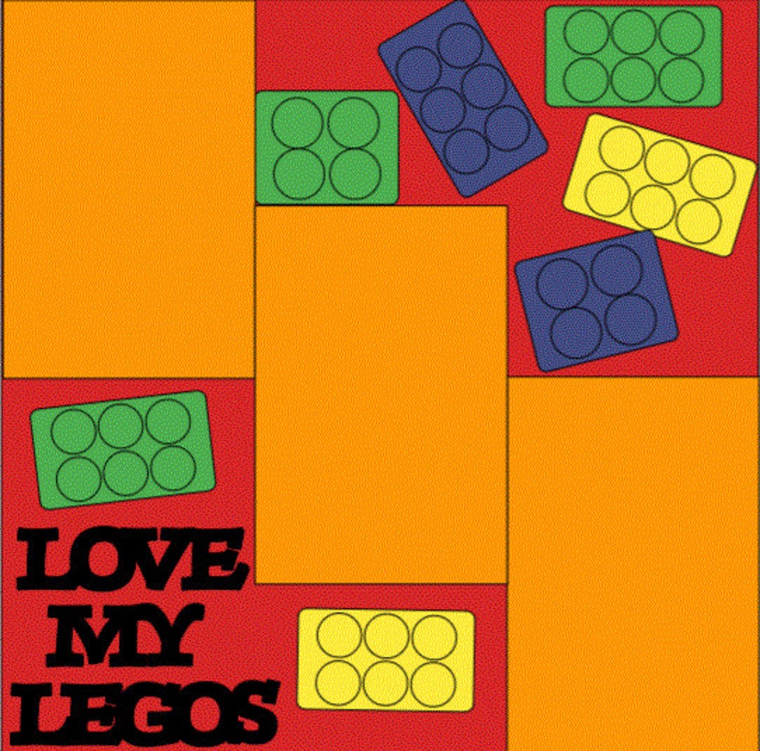 Love My Legos 12X12 Two Page DIY or Premade Scrapbook Kit - Etsy