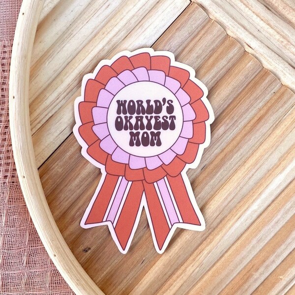 Worlds Okayest Mom - Etsy