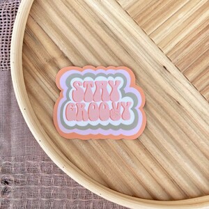 Stay Groovy Sticker, Hydroflask Sticker, Laptop Sticker, Matte Stickers ...