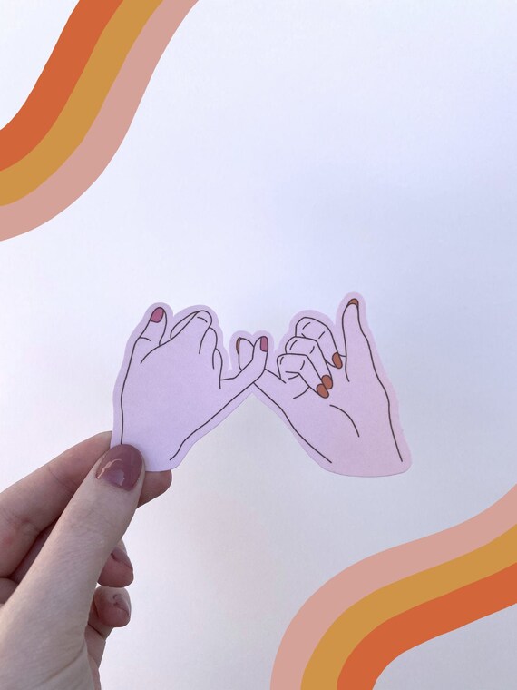 Pinky Promise Sticker Hydroflask Sticker Laptop Sticker | Etsy