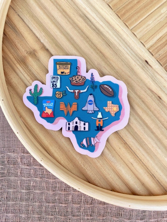 Texas Pride Sticker Hydroflask Sticker Laptop Sticker Matte - Etsy