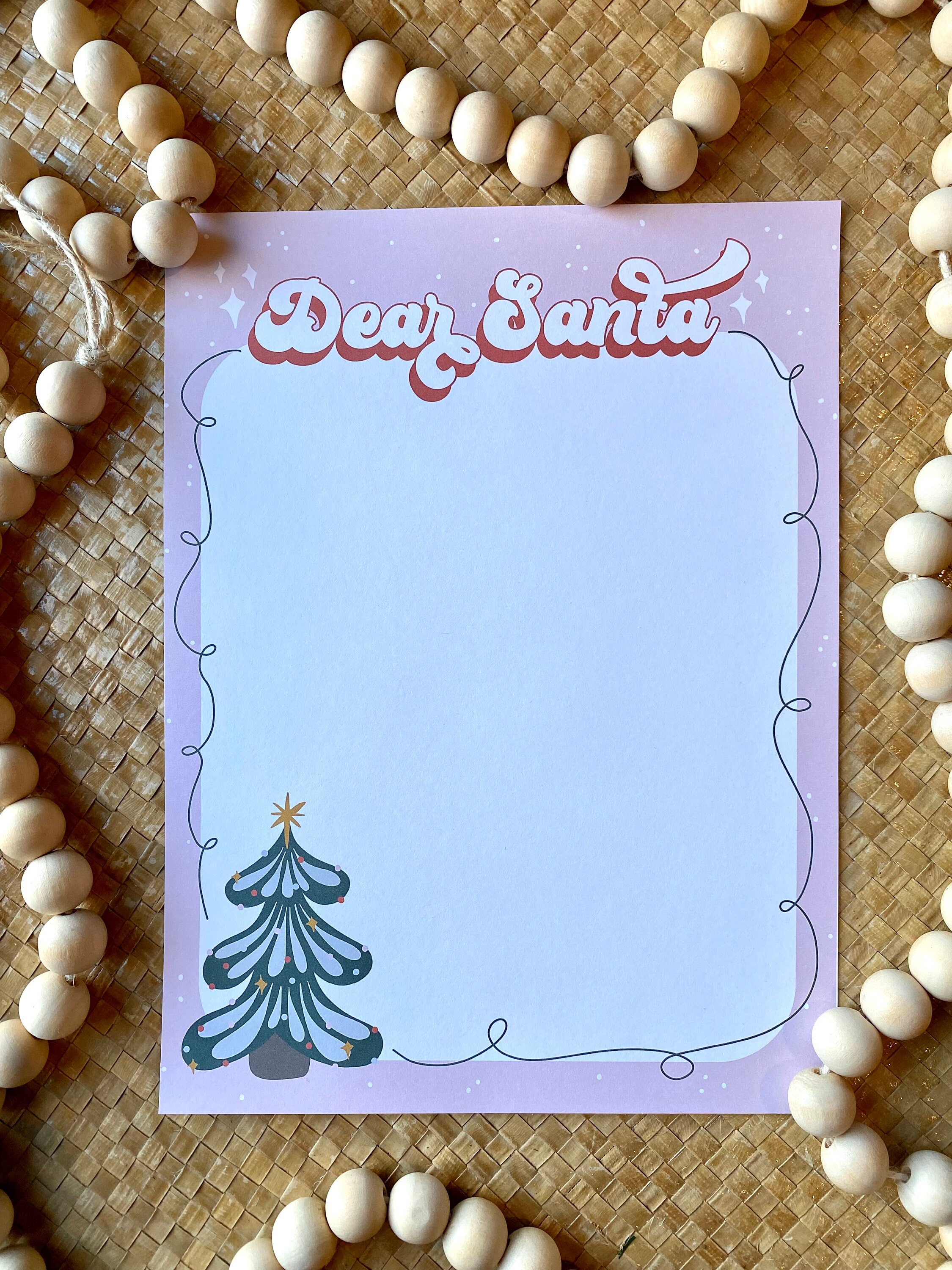 Dear Santa Printable Fill in Template Santa Letter Dear | Etsy