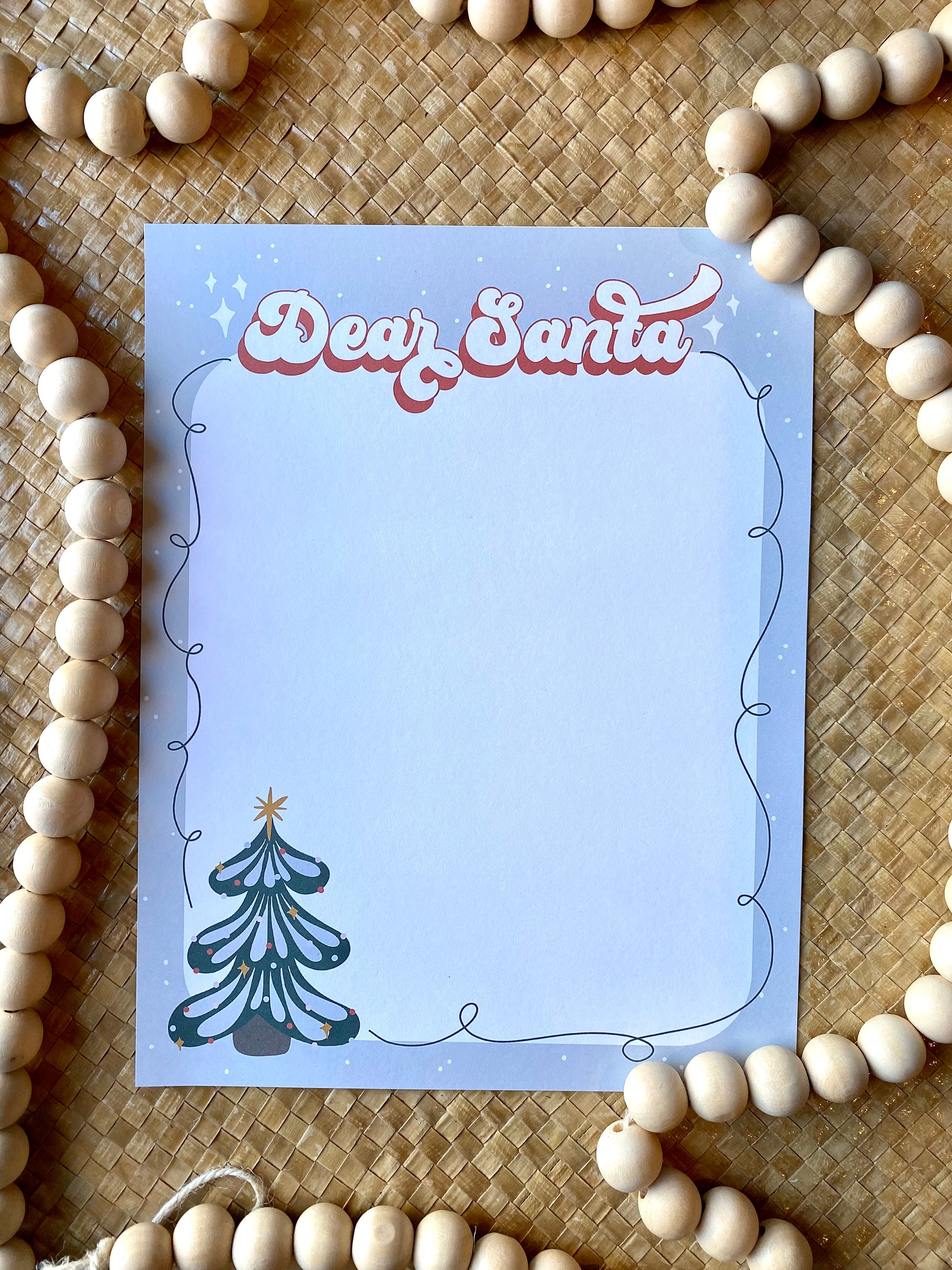Dear Santa Printable Fill in Template Santa Letter Dear - Etsy