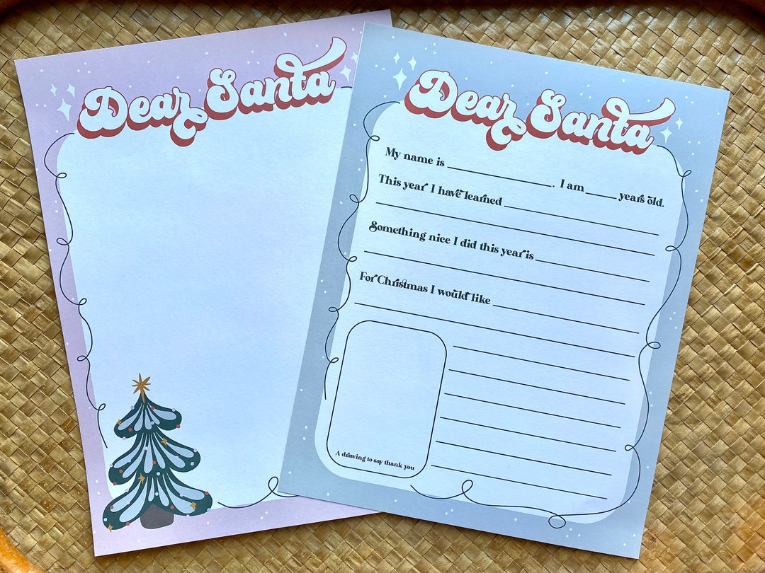 Dear Santa Printable Fill in Template, Santa Letter, Dear Santa ...