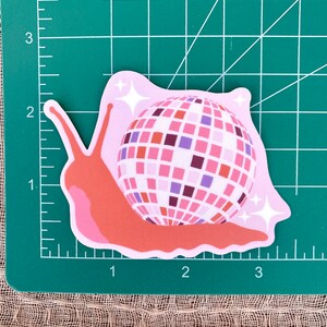 Disco Ball Snail Sticker, Hydroflask Sticker, Laptop Sticker, Matte ...