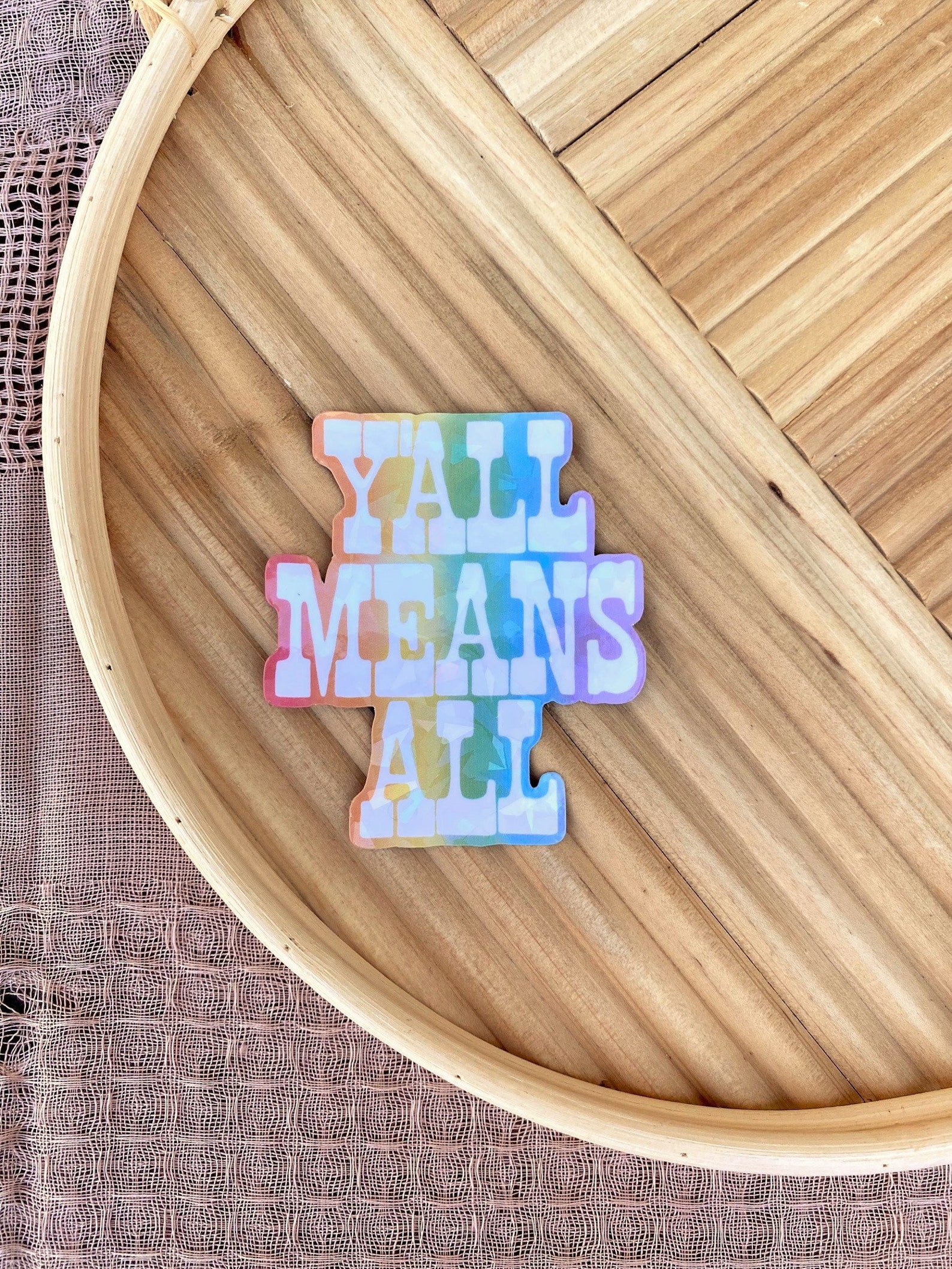 Yall Means All Sticker Hydroflask Sticker Pride LGBT | Etsy