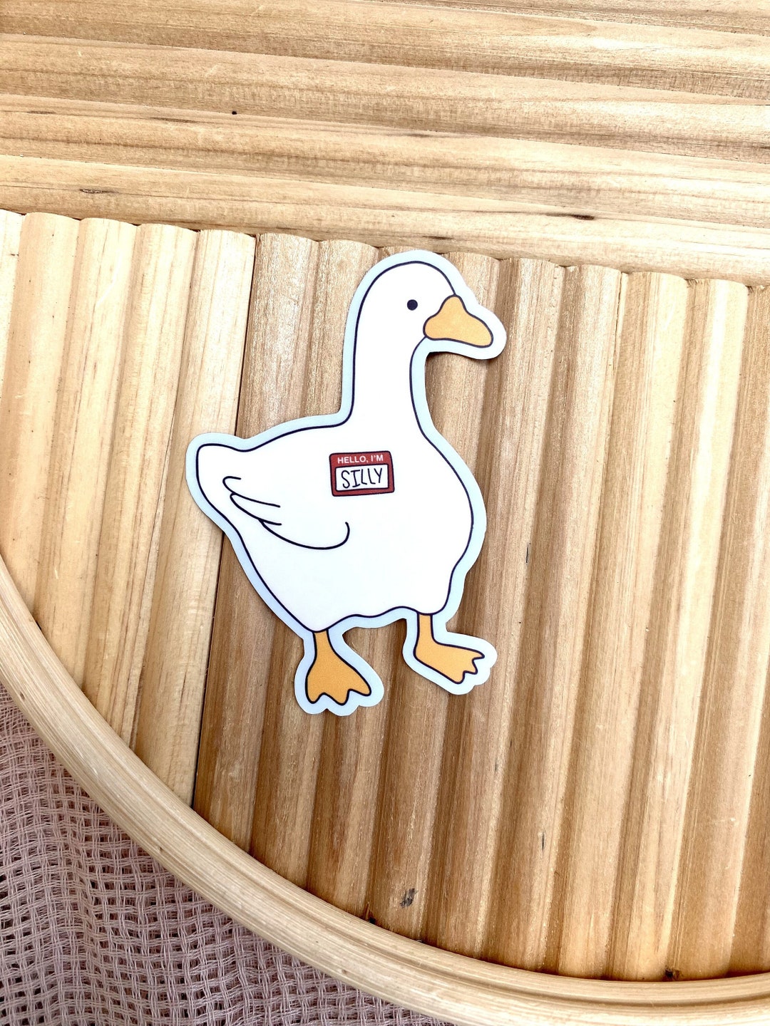 Silly Goose Sticker, Water Bottle Sticker, Laptop Sticker, Matte ...