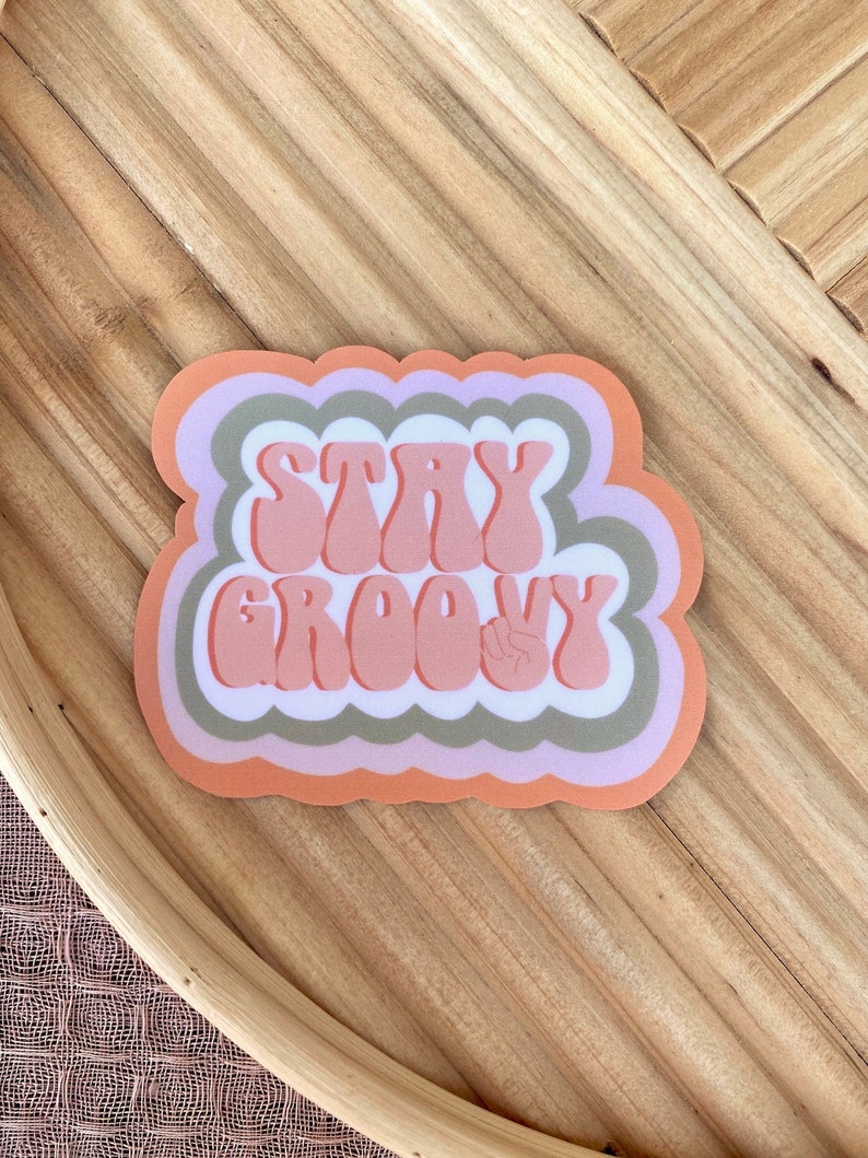 Stay Groovy Sticker Hydroflask Sticker Laptop Sticker Matte - Etsy