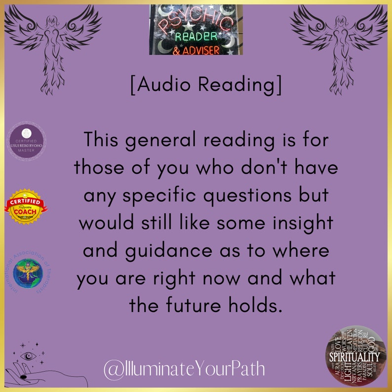 Same Day GENERAL PSYCHIC Audio READING Channeling Spirit Guide - Etsy