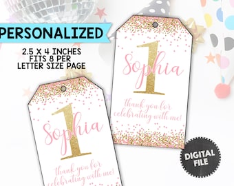 1st Birthday Tags | Etsy