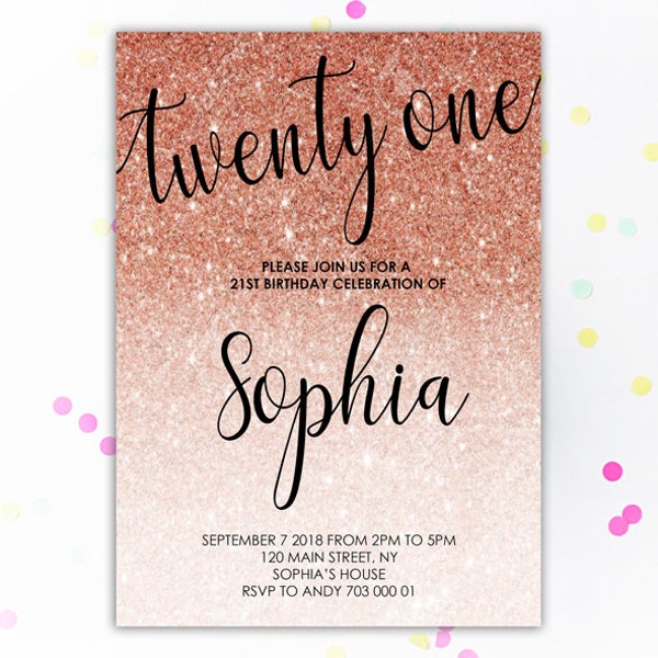 Birthday Invite Girl - Etsy